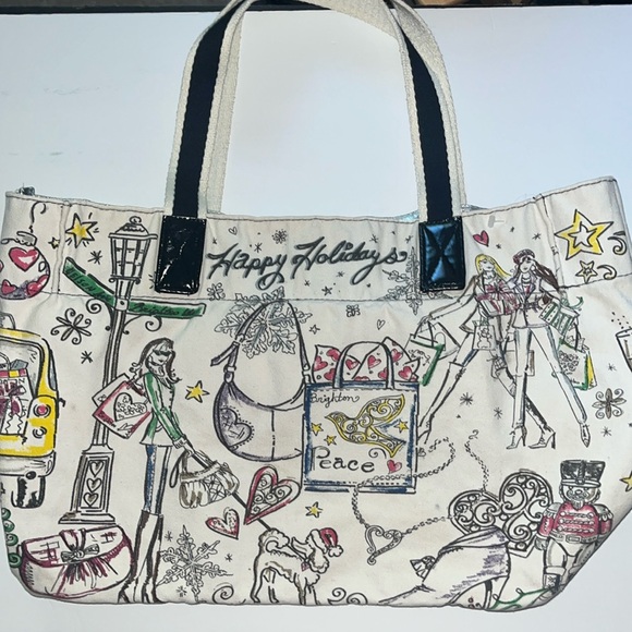 Brighton | Bags | Brighton Canvas Tote Bag Large In Gorgeous Condition ...